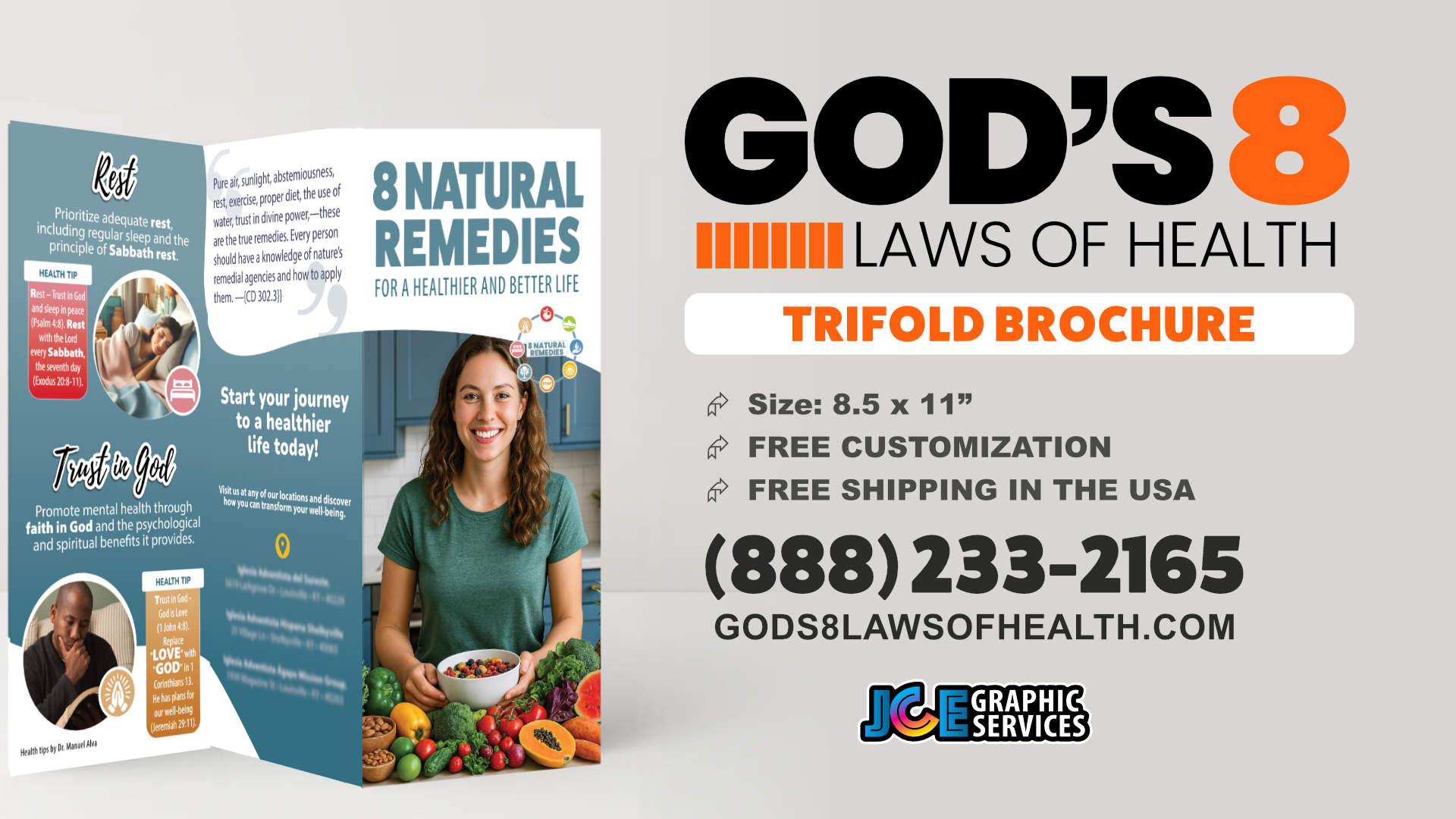 God’s 8 Laws of Health Brochure - God's 8 Laws of Health